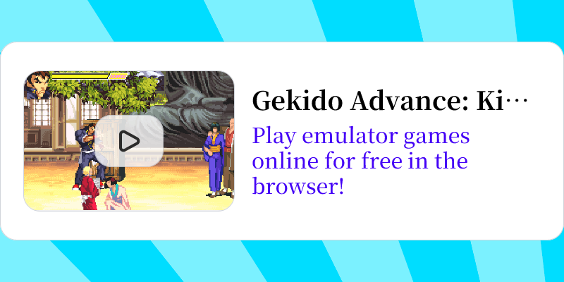 Gekido Advance: Kintaro's Revenge | Play Emulator Games Online | Emu666
