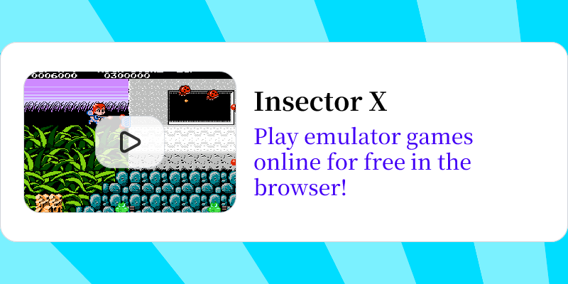 Insector X | Play Emulator Games Online | Emu666